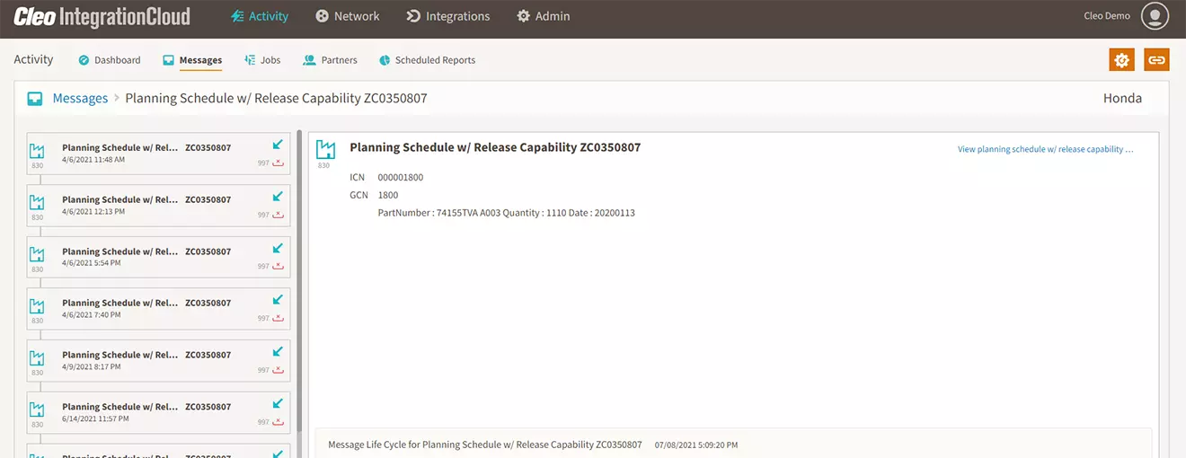 EDI 830: Planning Schedule with Release Capability | Cleo