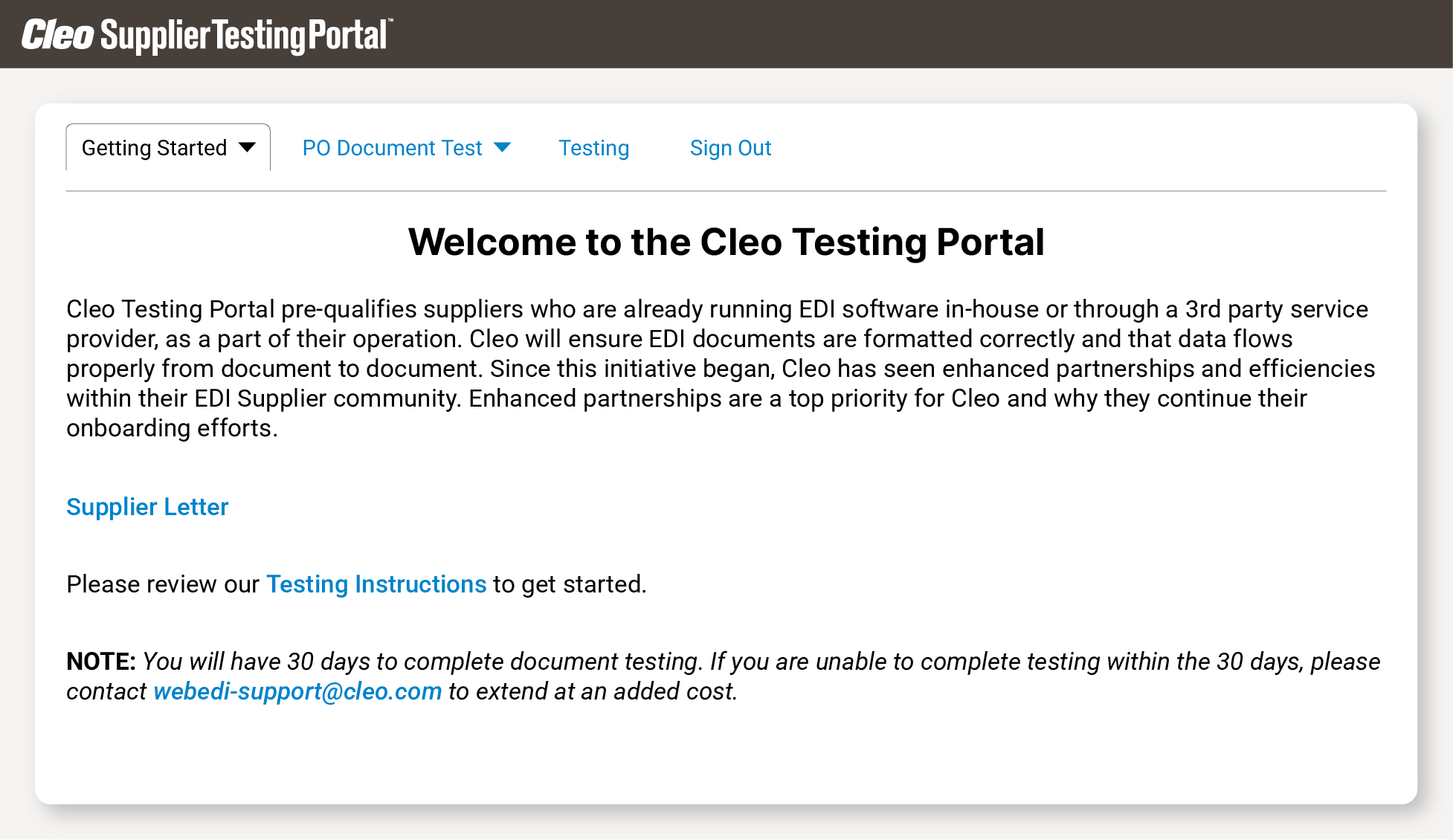 Supplier EDI Testing & EDI Certification Automation | Cleo