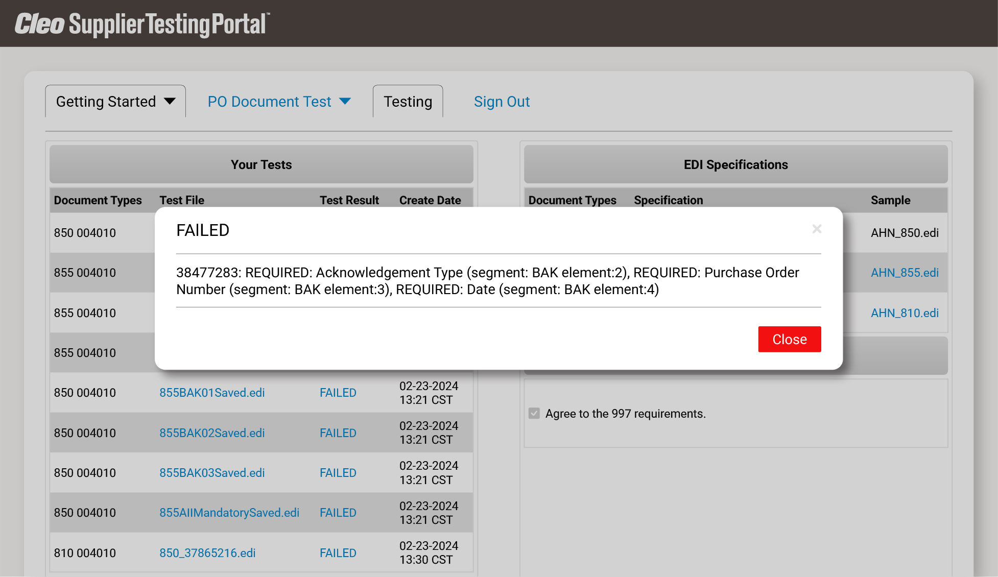 Supplier EDI Testing & EDI Certification Automation | Cleo